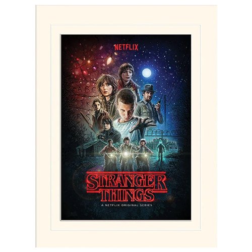 Stranger Things Card Mounted poster - The Nerd Hut